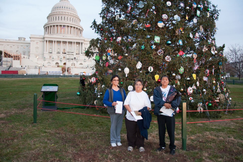 The Southern Ute Drum | Pair of Christmas trees blessed by Ute elders ...