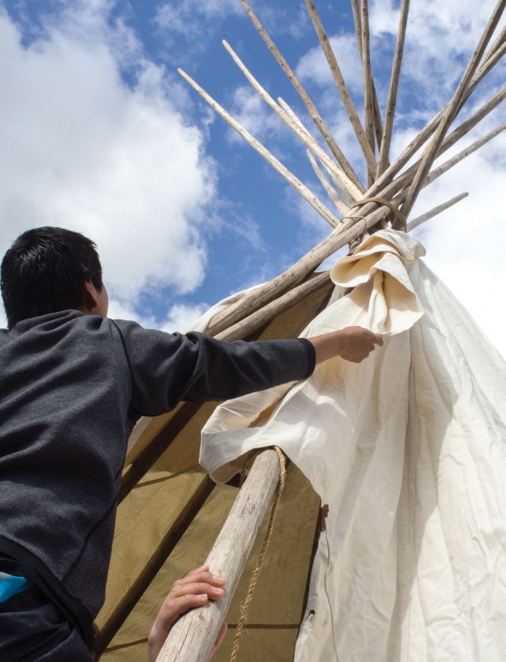 The Southern Ute Drum | A lesson in tipi raising