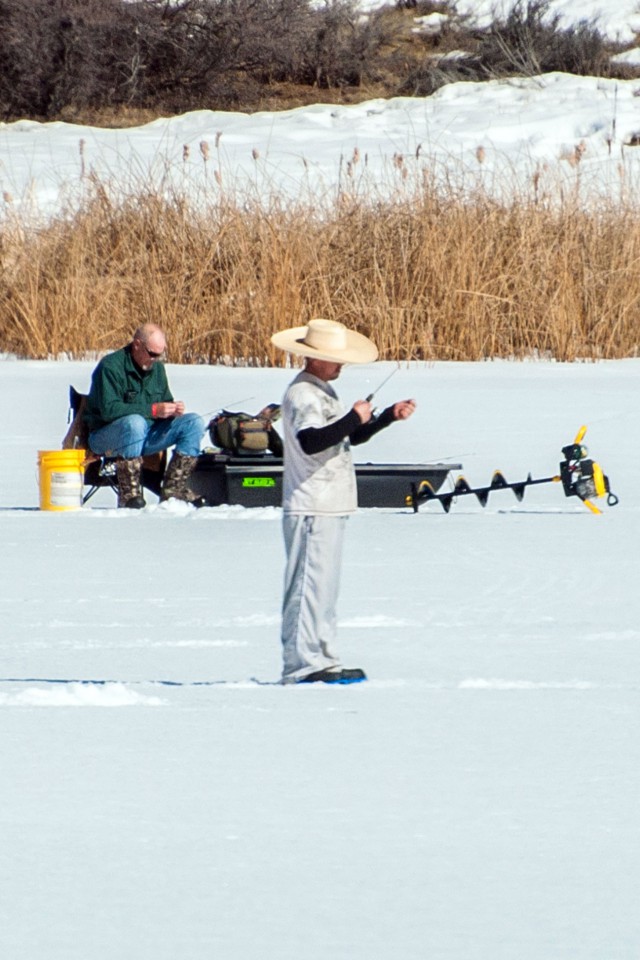 The Southern Ute Drum | Fishing on Lake Capote ice