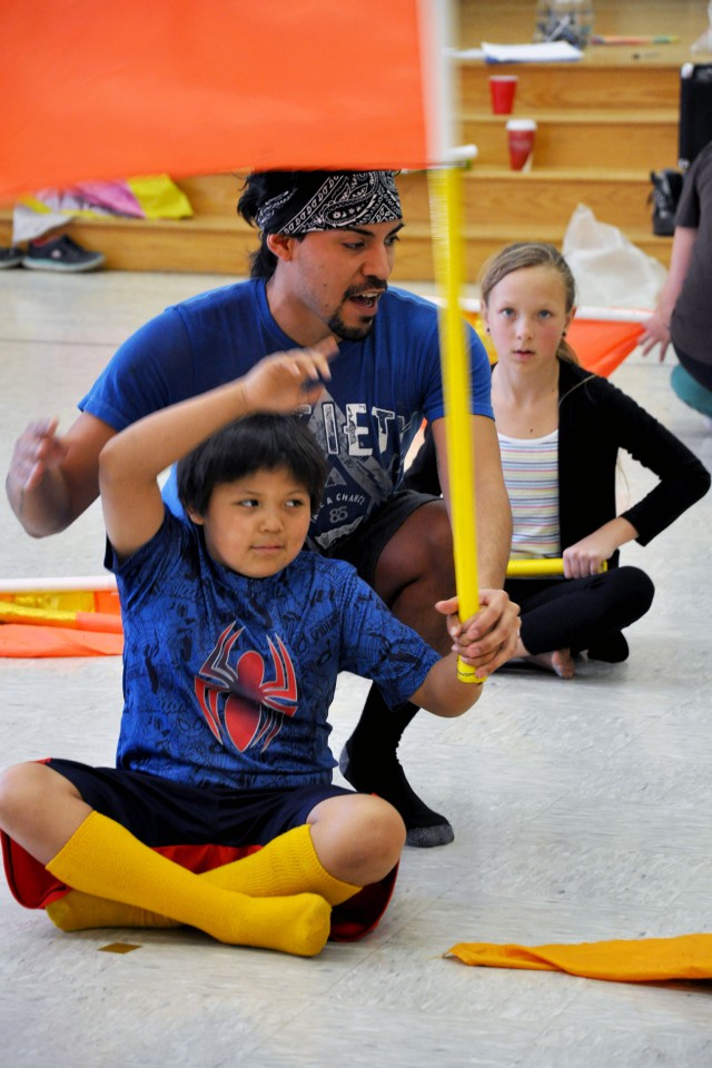 The Southern Ute Drum | WinterGuard practice for Feb. 26 performance