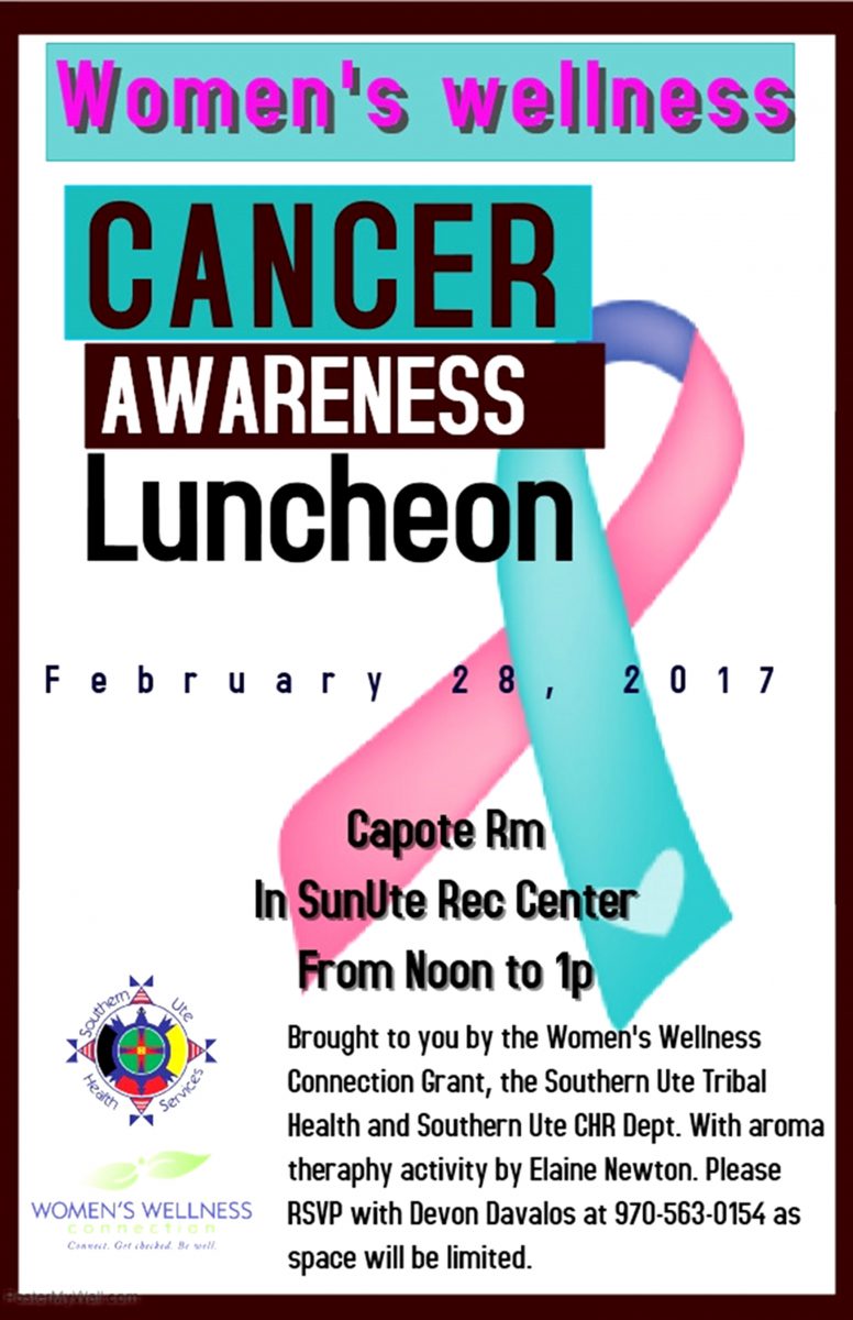Women’s Wellness & Cancer Prevention luncheon – The Southern Ute Drum