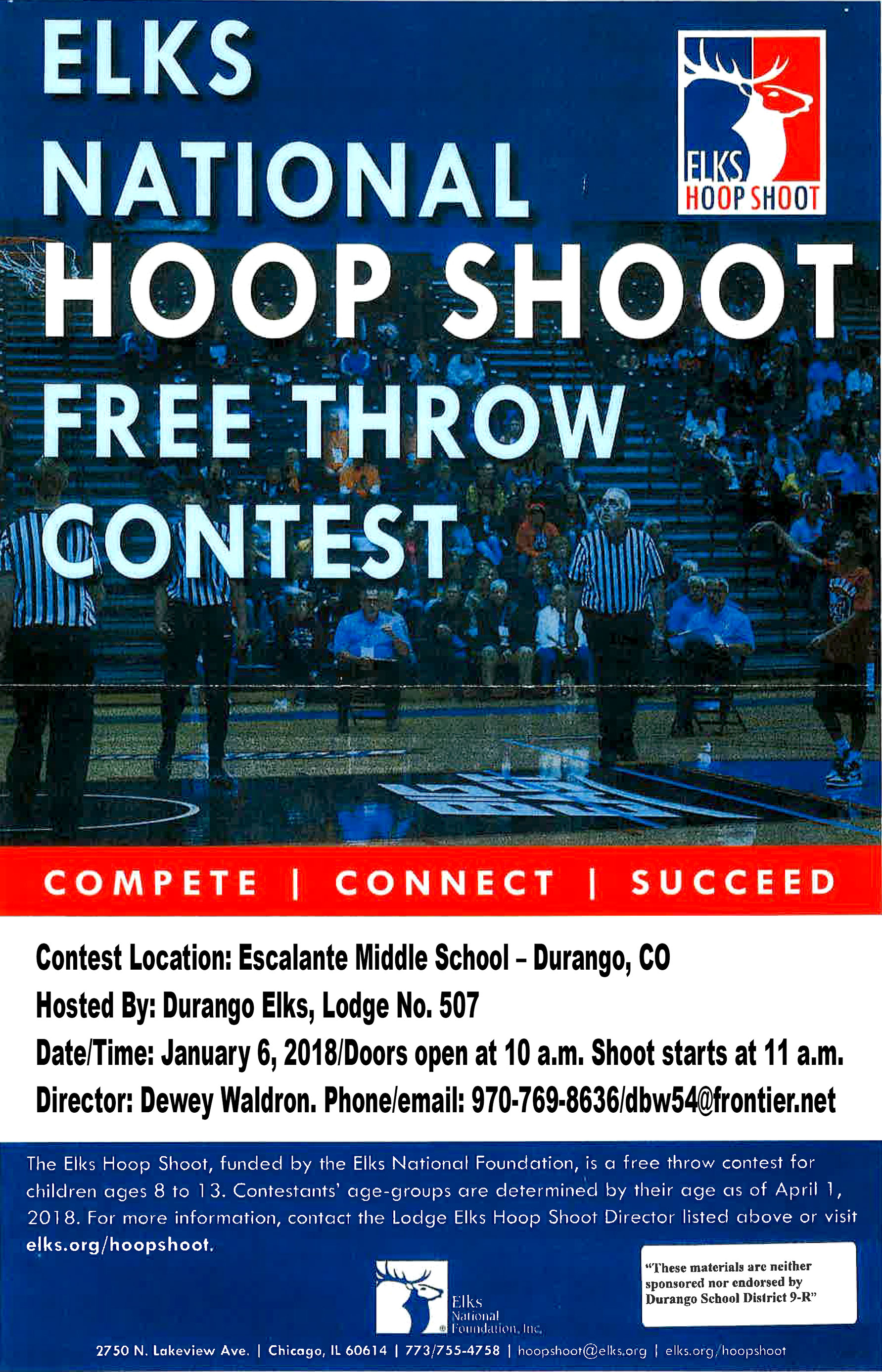 ELKS Hoops Shoot – Free Throw Contest – The Southern Ute Drum