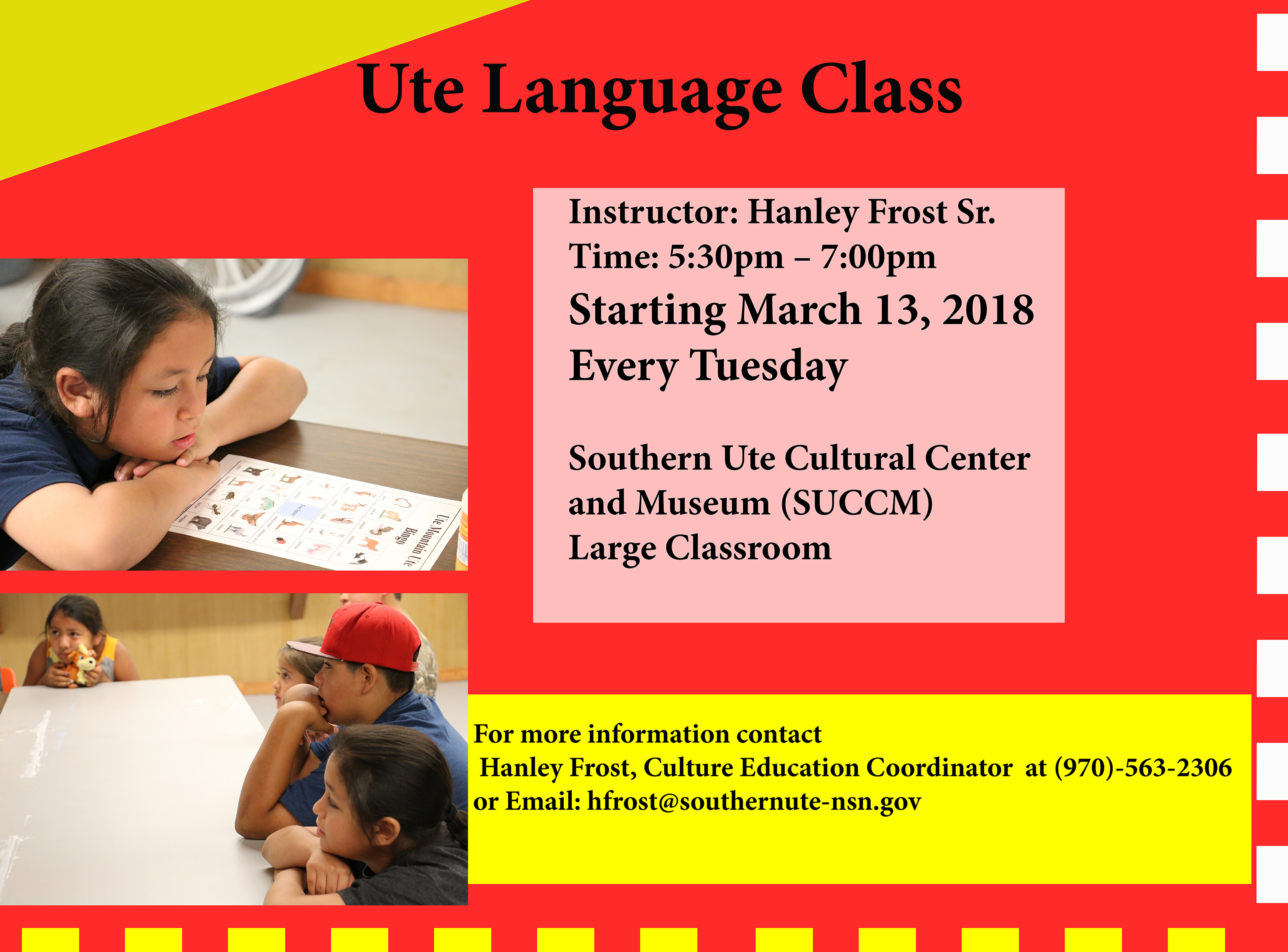 Southern Ute Language Classes – The Southern Ute Drum