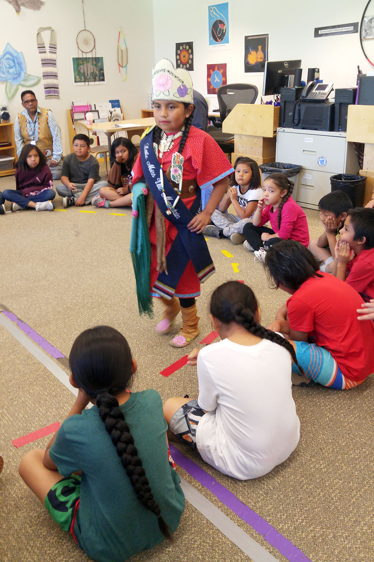 Little Miss Ute Mountain Ute visits Academy – The Southern Ute Drum