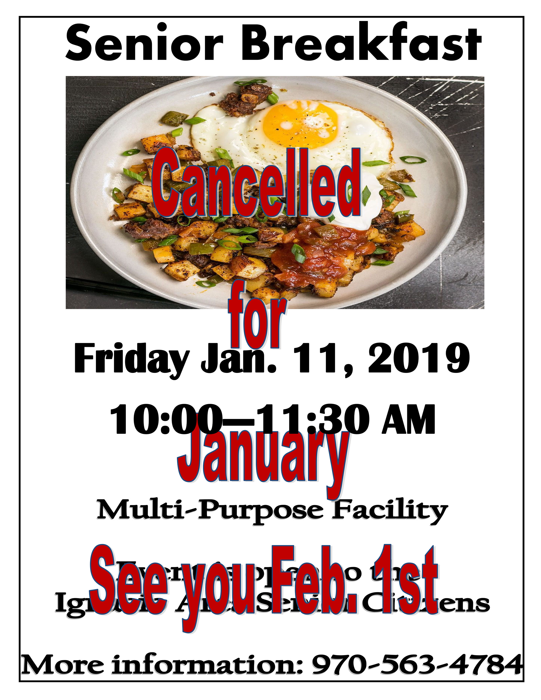Senior Breakfast at MPF – CANCELLED – The Southern Ute Drum