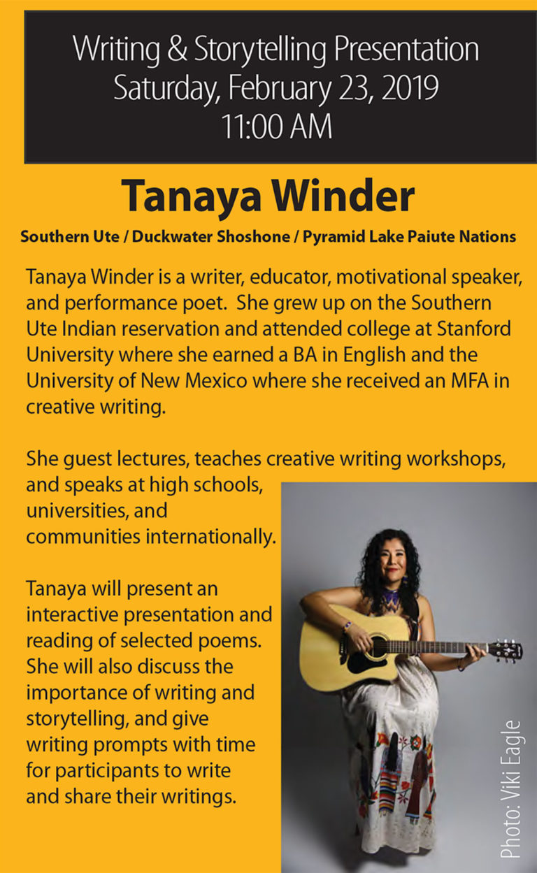 Writing & Storytelling: Tanaya Winder – The Southern Ute Drum