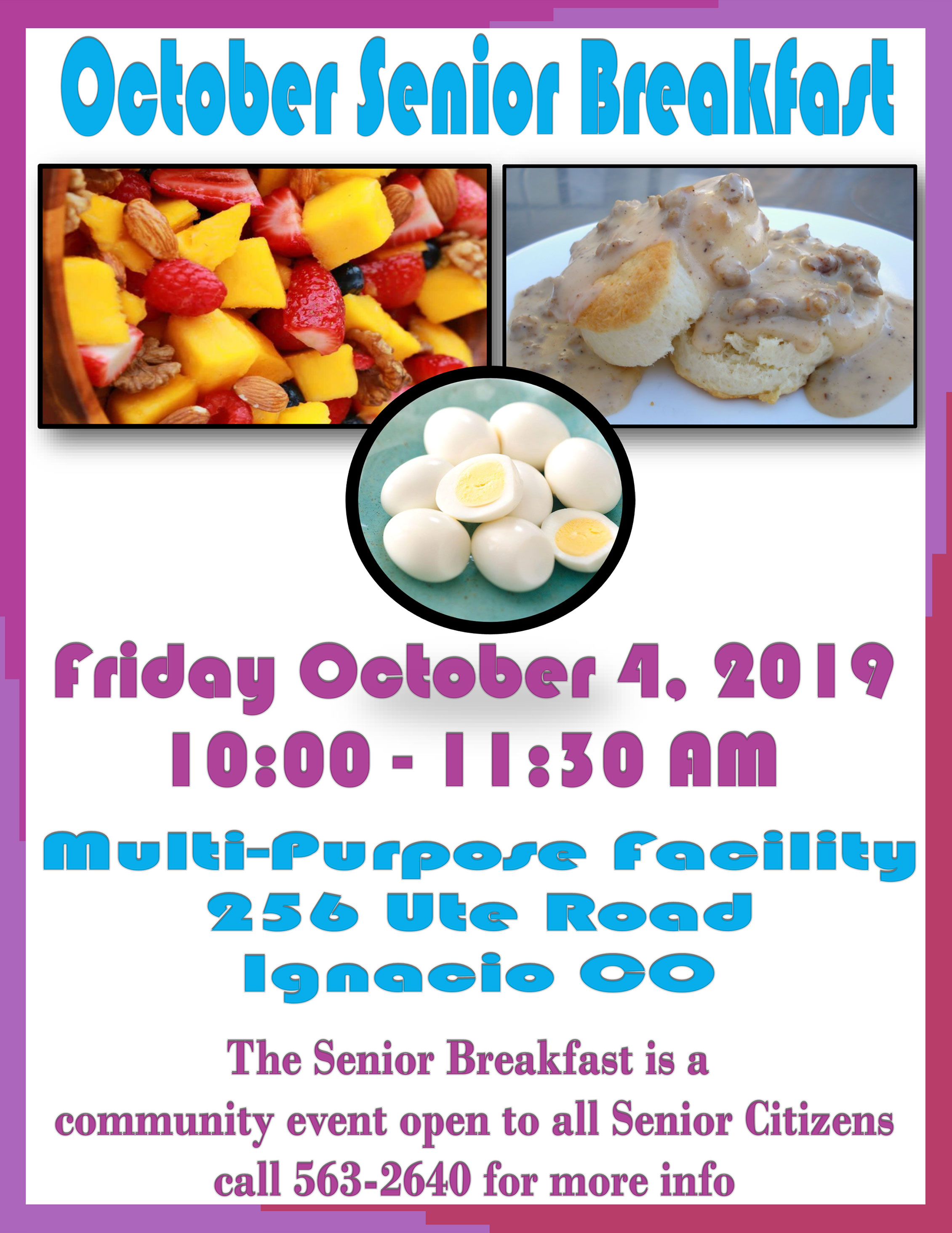 October Senior Breakfast at MPF – The Southern Ute Drum