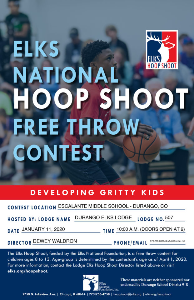 ELKS National Hoop Shoot Free Throw Contest – The Southern Ute Drum