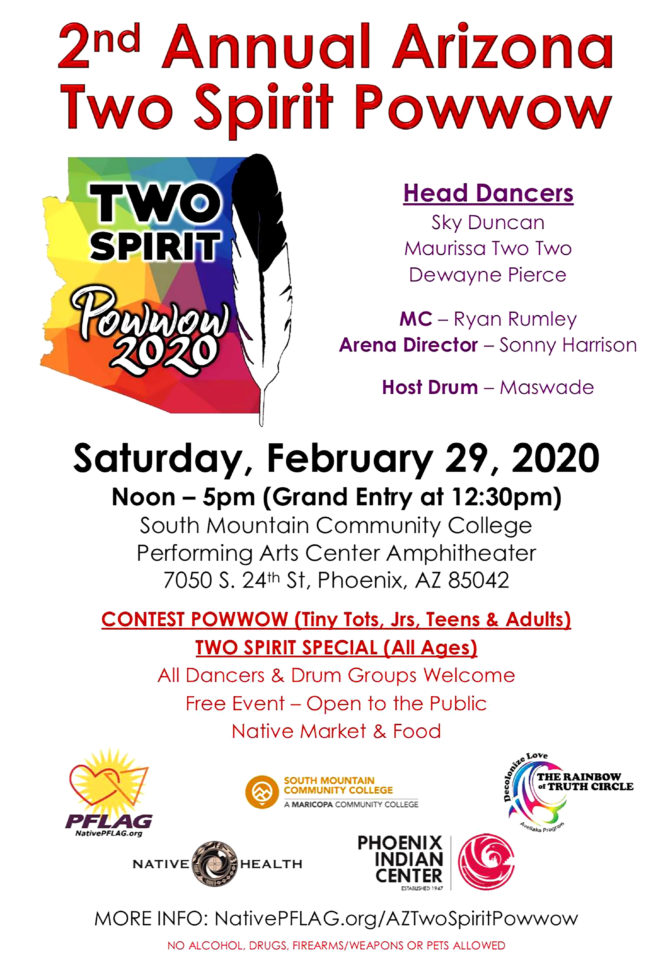 Native PFLAG Hosts 2nd Annual Arizona Two Spirit Powwow – The Southern ...