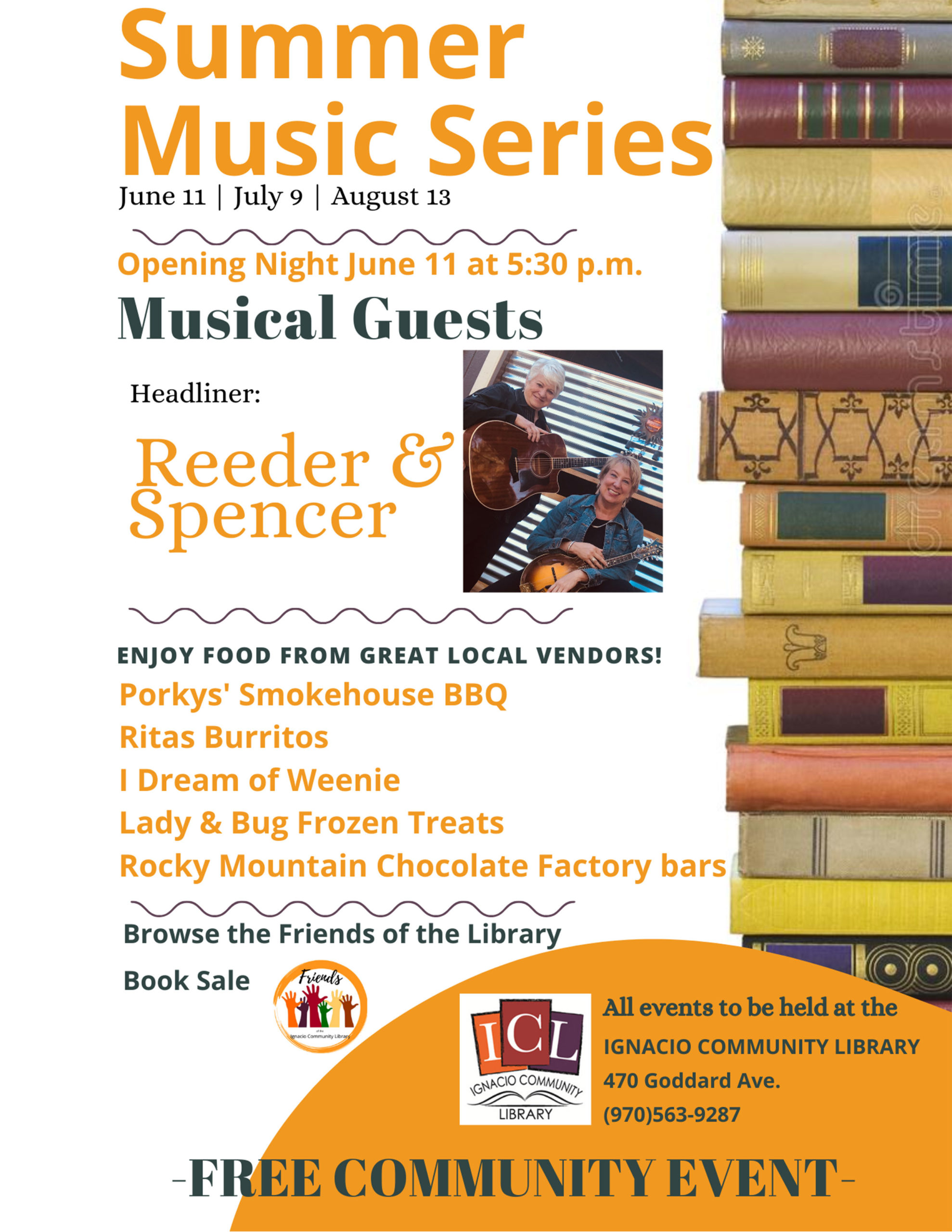 ICL: Summer Music Series – Reeder & Spencer – The Southern Ute Drum