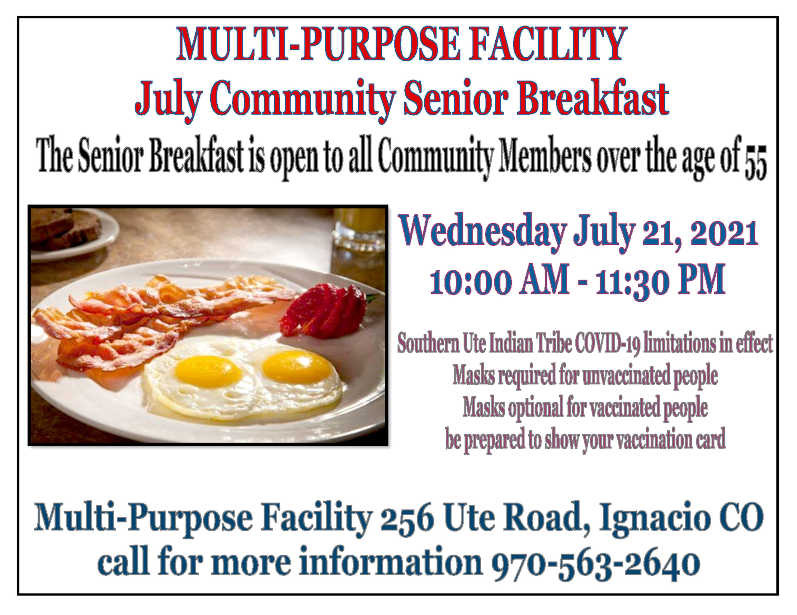 MPF-July Community Senior Breakfast – The Southern Ute Drum