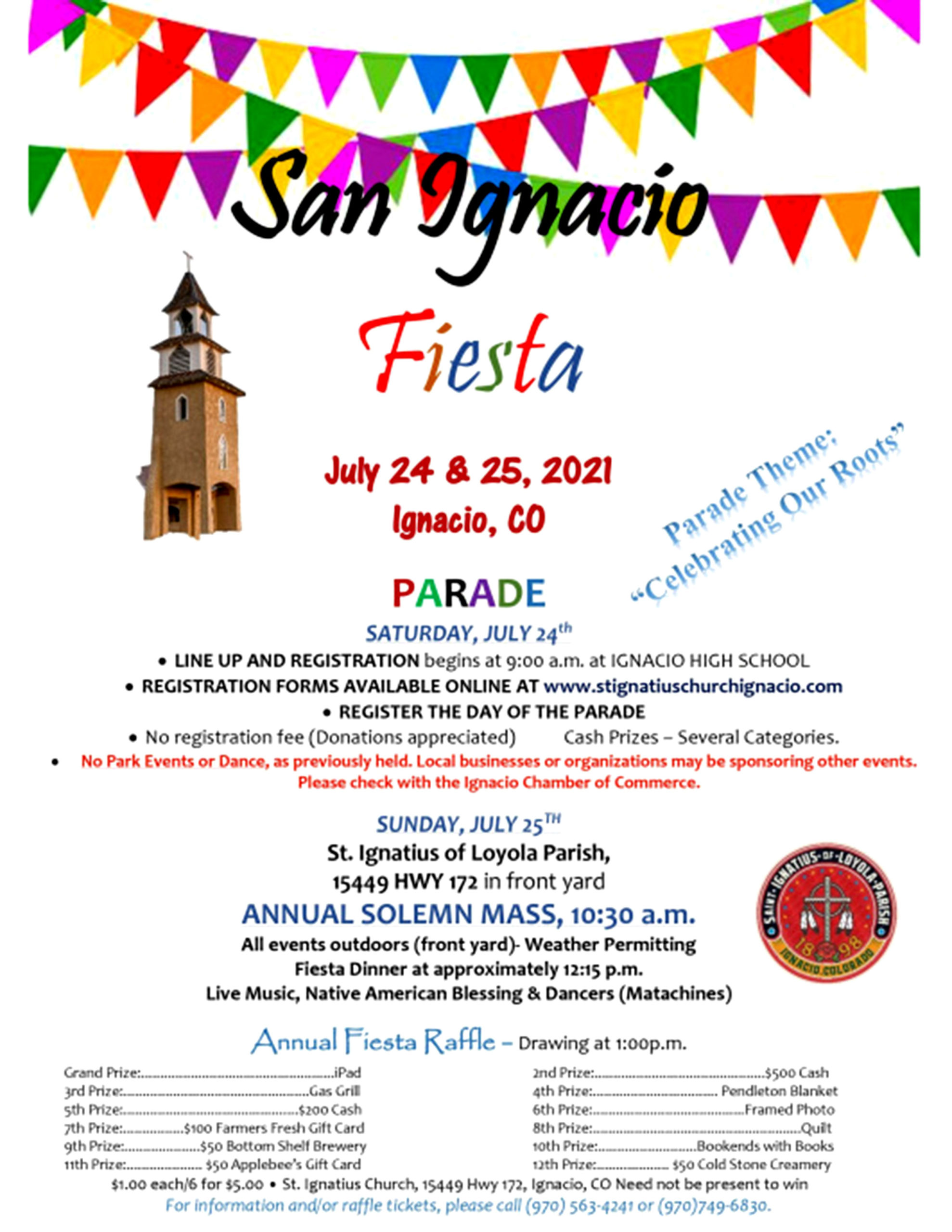 San Ignacio Fiesta Parade and Mass – The Southern Ute Drum