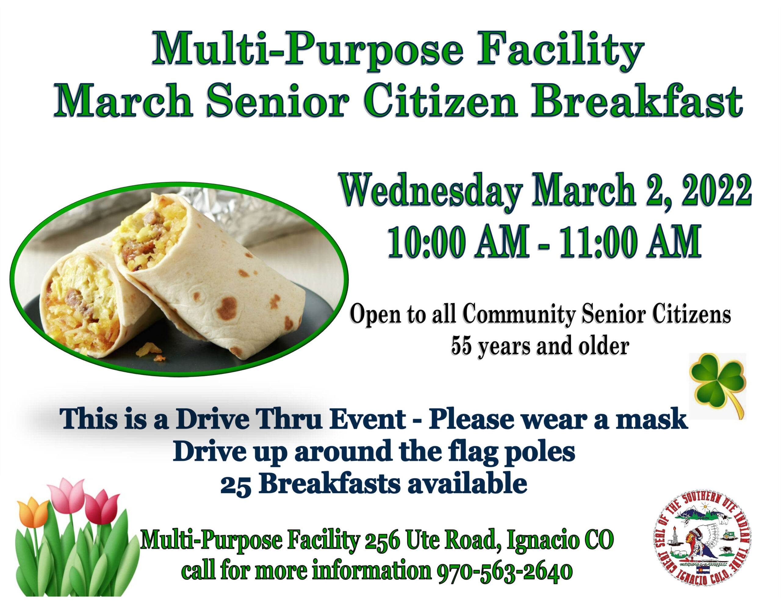 MPF-March Senior Citizen Breakfast – The Southern Ute Drum