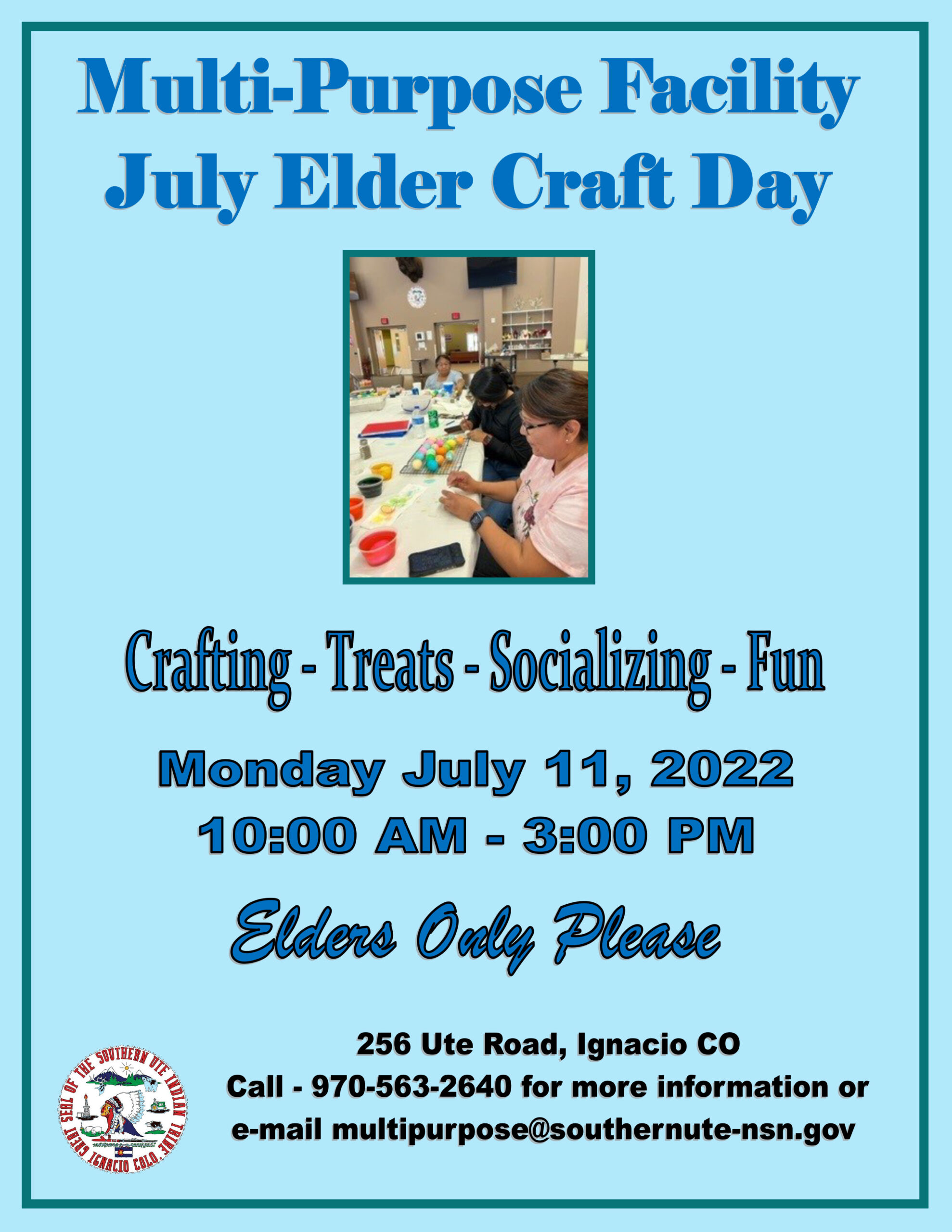 MPF: July Elder Craft Day – The Southern Ute Drum