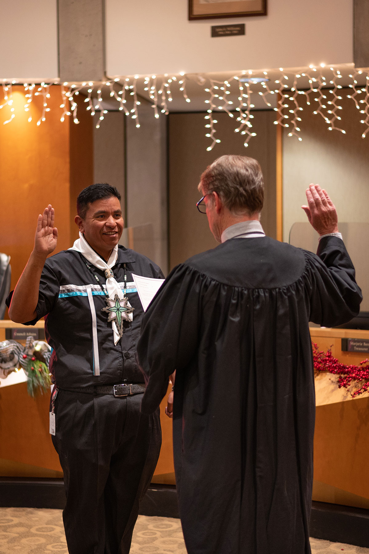 Eagle recognized, Barry and Pinnecoose take Oath of Office, and Cloud ...