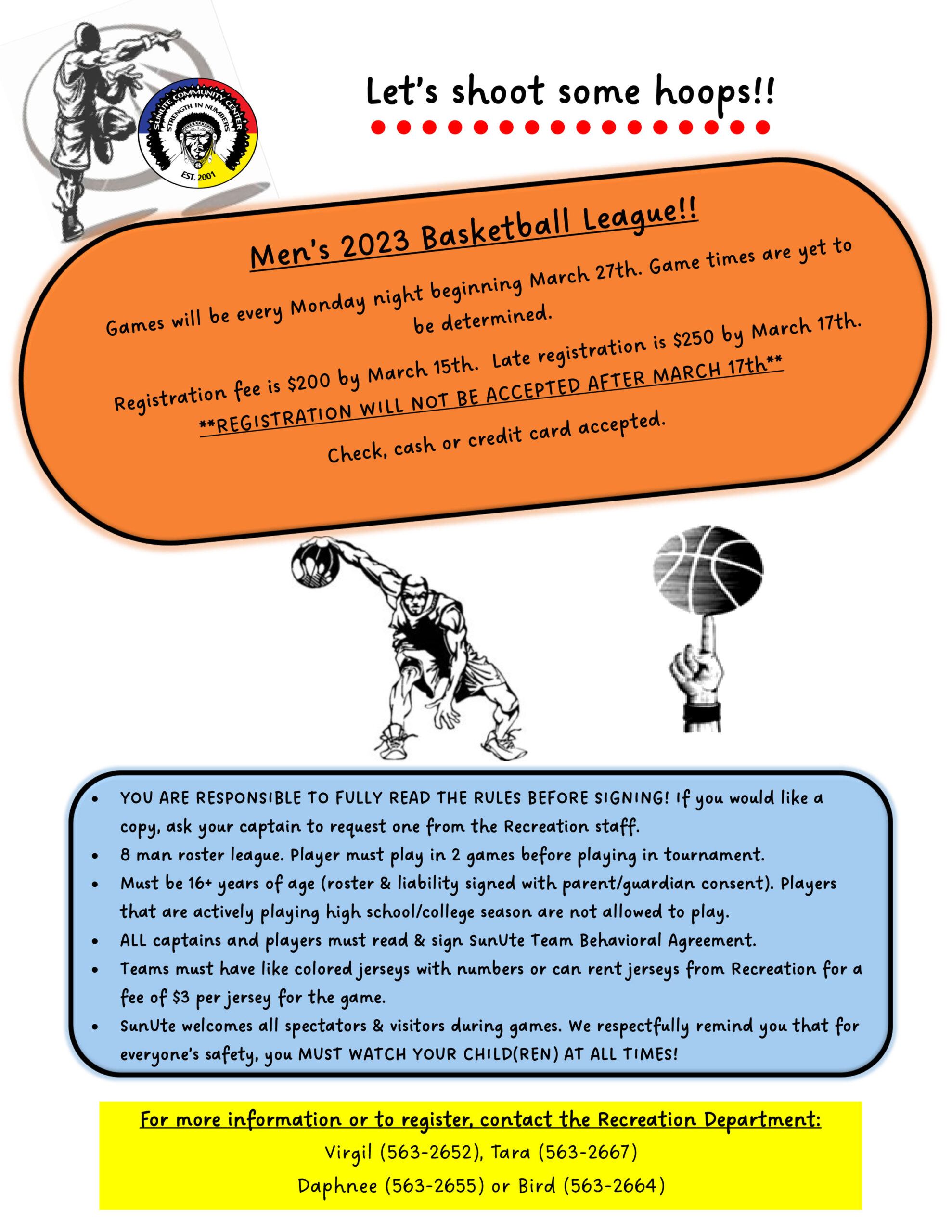 SunUte Announce Spring Basketball Leagues – The Southern Ute Drum