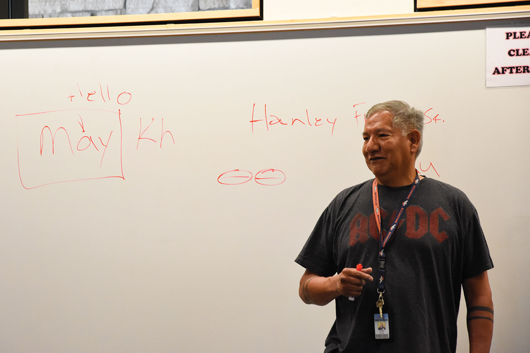 Frost carrying on language – The Southern Ute Drum