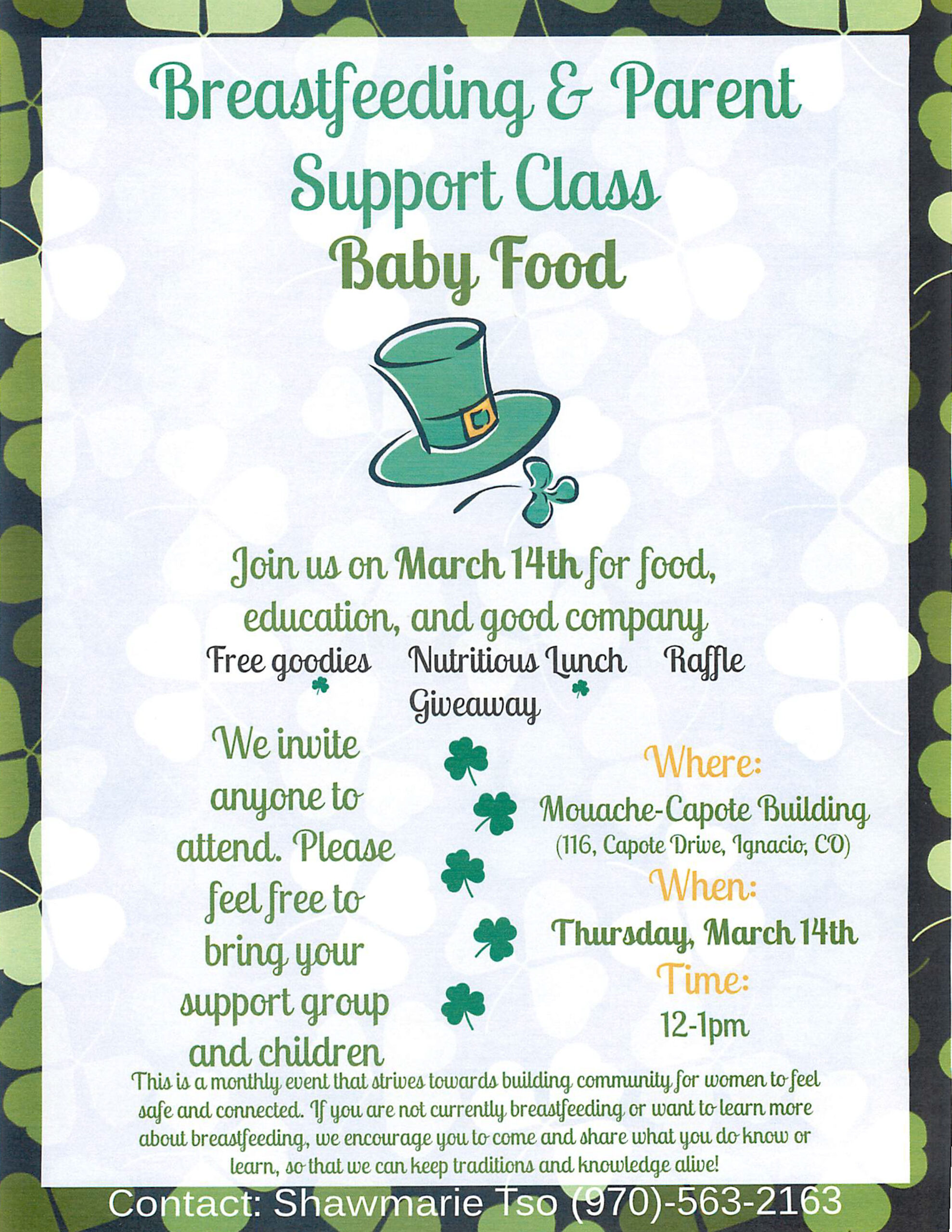 SMHW: Breastfeeding and Parent Support Class – The Southern Ute Drum