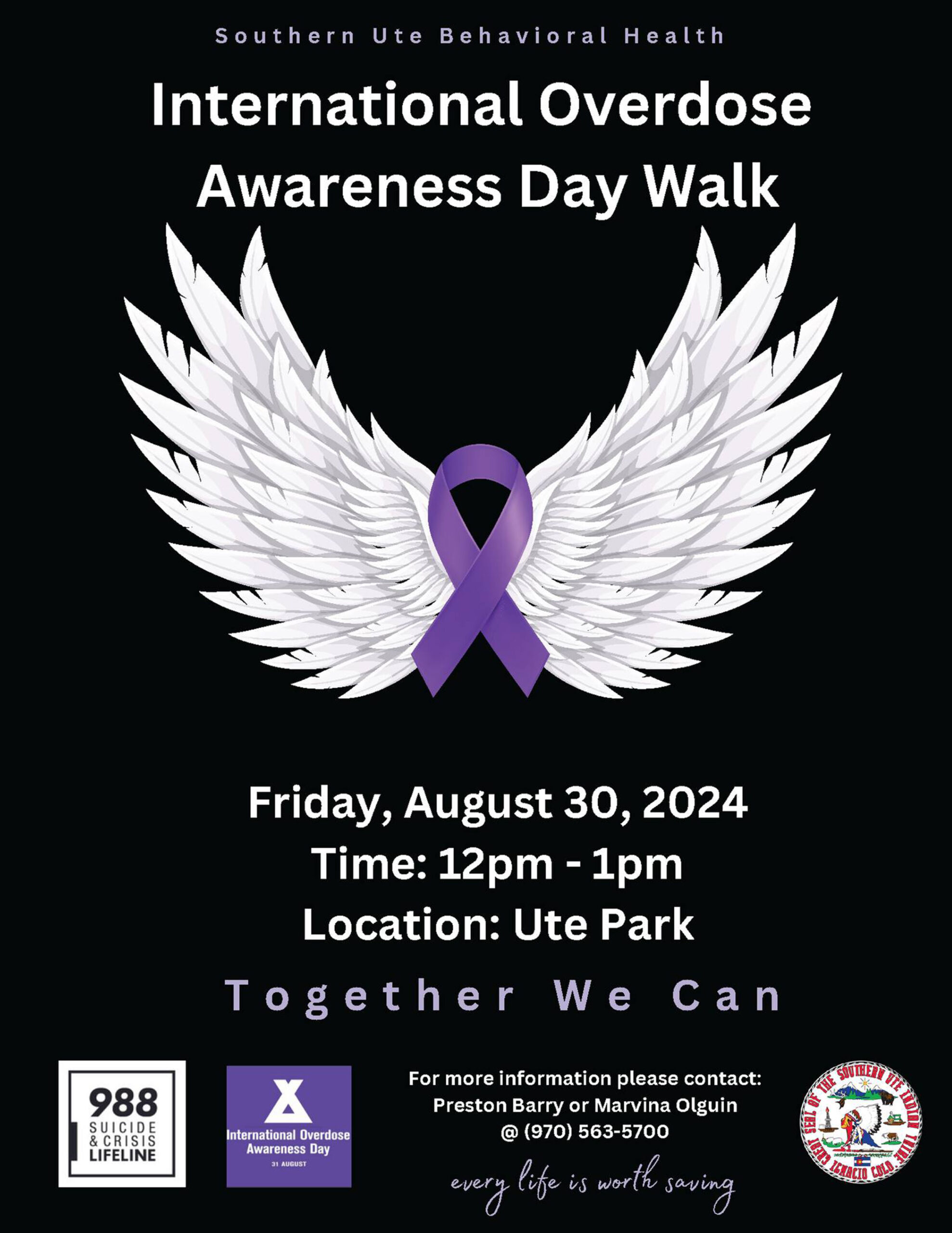 International Overdose Awareness Walk – The Southern Ute Drum
