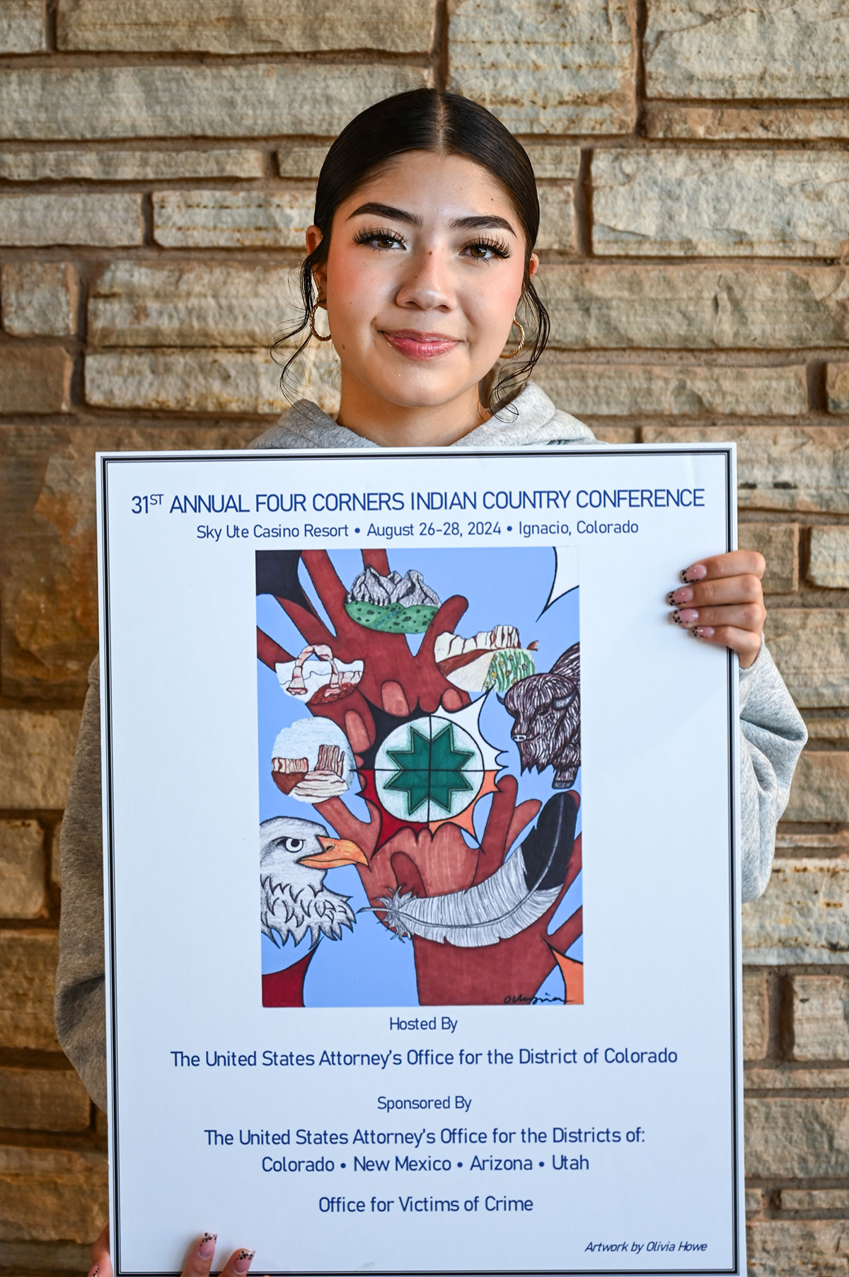Howe’s artwork featured at Indian Country Conference – The Southern Ute ...