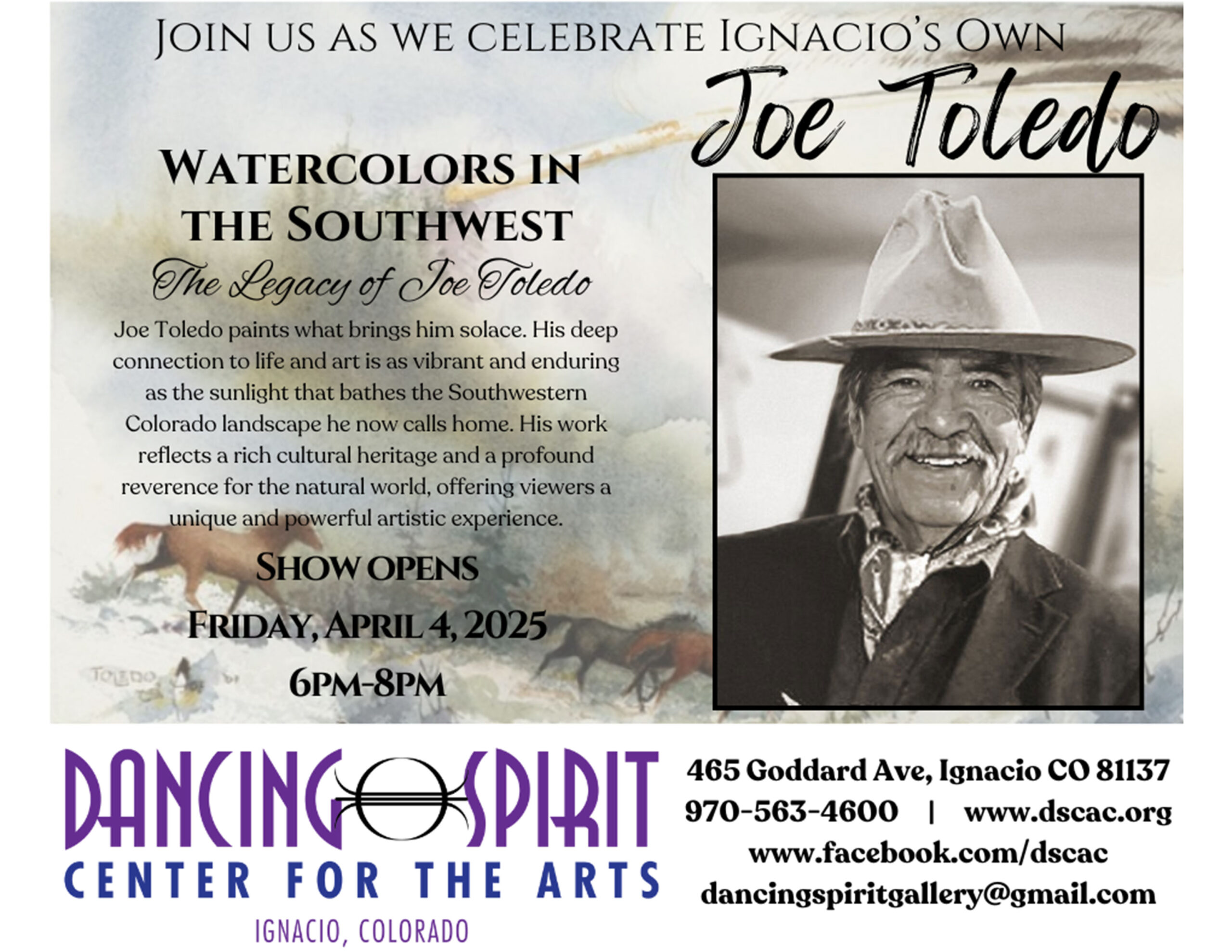 Dancing Spirit Center for the Arts presents: Joe Toledo – The Southern ...